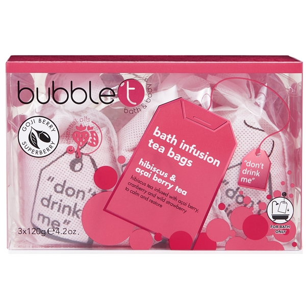 Hibiscus & Acai Berry Big Bath Infusion Tea Bags - BubbleT ...