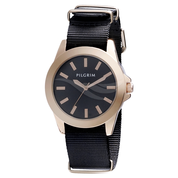 Black Wowen Strap Watch - Pilgrim - Armbånd | Shopping4net