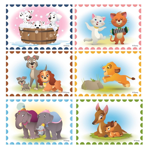 Puslekuber 6 Deler Disney Dyr - Aktivitetsleker - Clementoni | Shopping4net