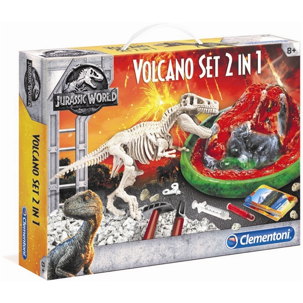 Jurassic Park 2 - Volcano & T-Rex - Eksperiment - Clementoni | Shopping4net