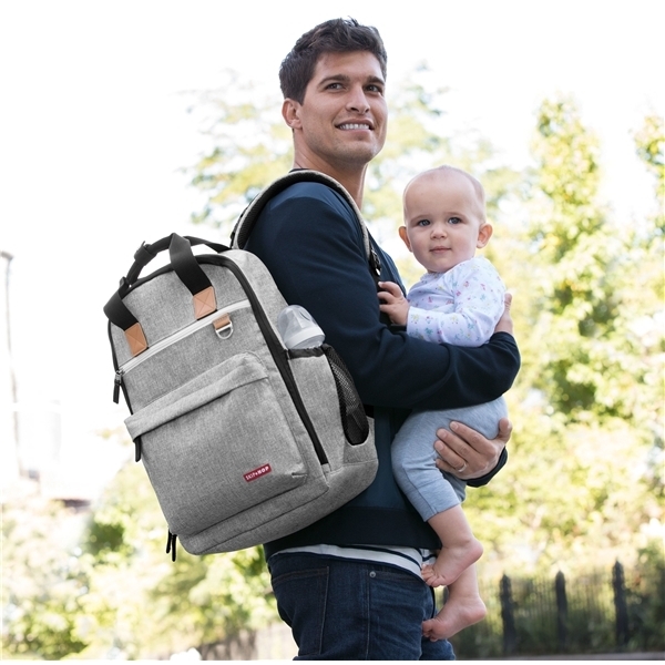 Skip Hop Duo Signature Ryggsekk Grey Melange - Stellevesker - Skip Hop ...